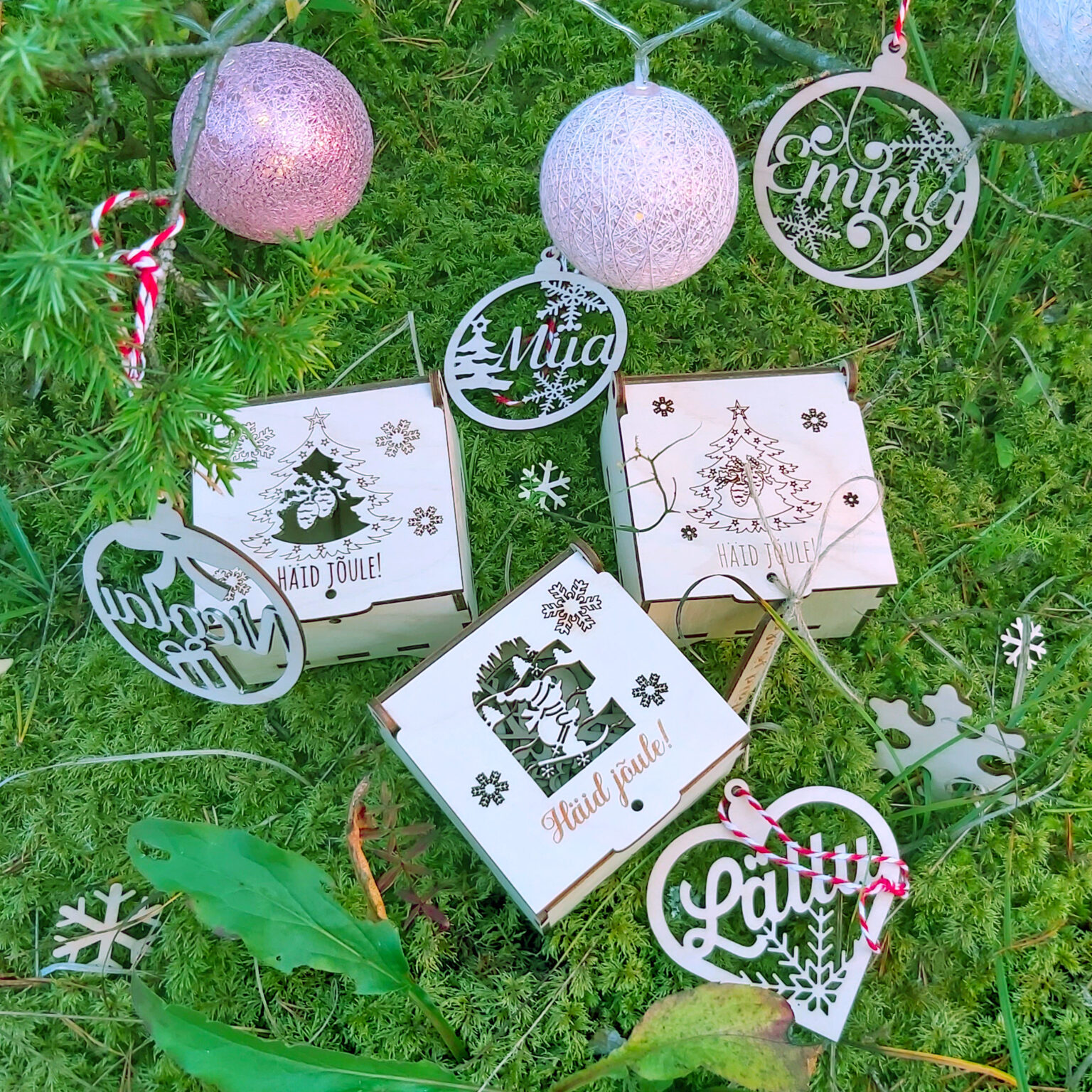 Puidust nimelised jõuluehted - Meistrimehed